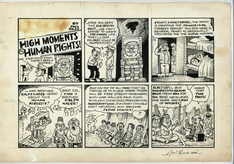 Cartoon Of Rights Paper